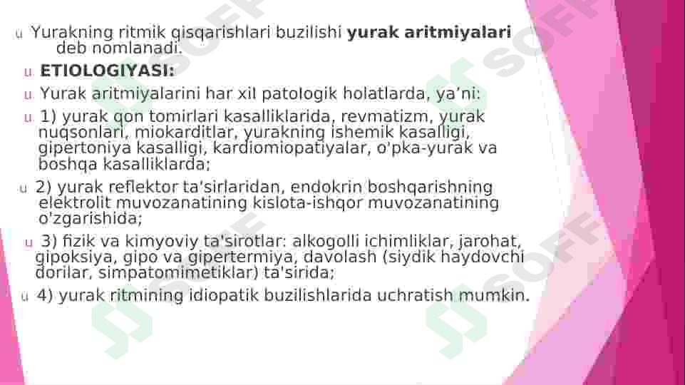 ARITMIYA VA BLOKADALAR