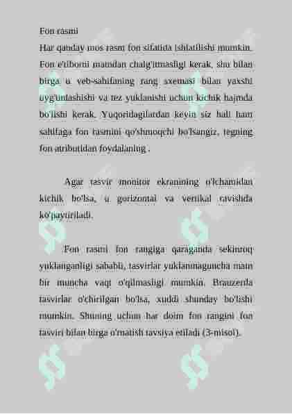 Background, Gradient orqa fonga rasm qoyish, rang qo’shish