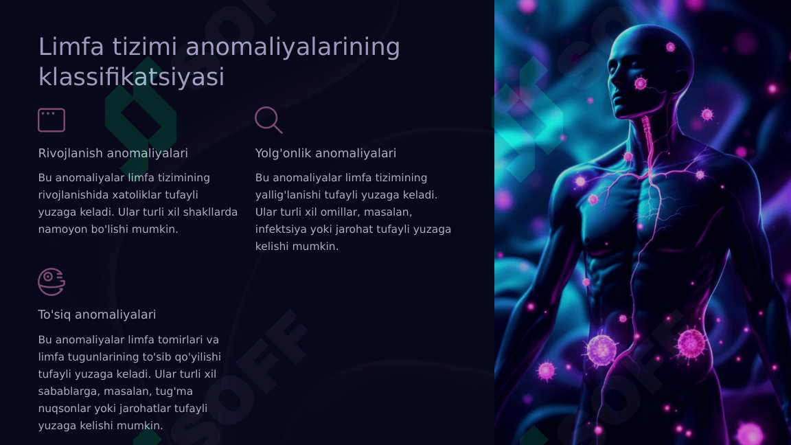 Limfa tizimi filogenezi, ontogenezi, anomaliyalari