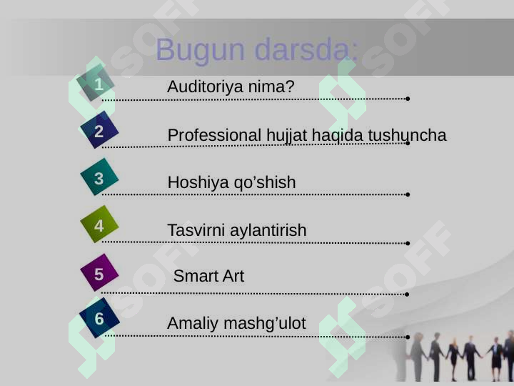 Hujjatlarni auditoriya uchun moslash