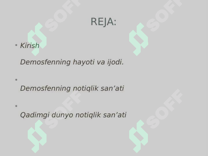 Demosfen notiqlik faoliyati haqida