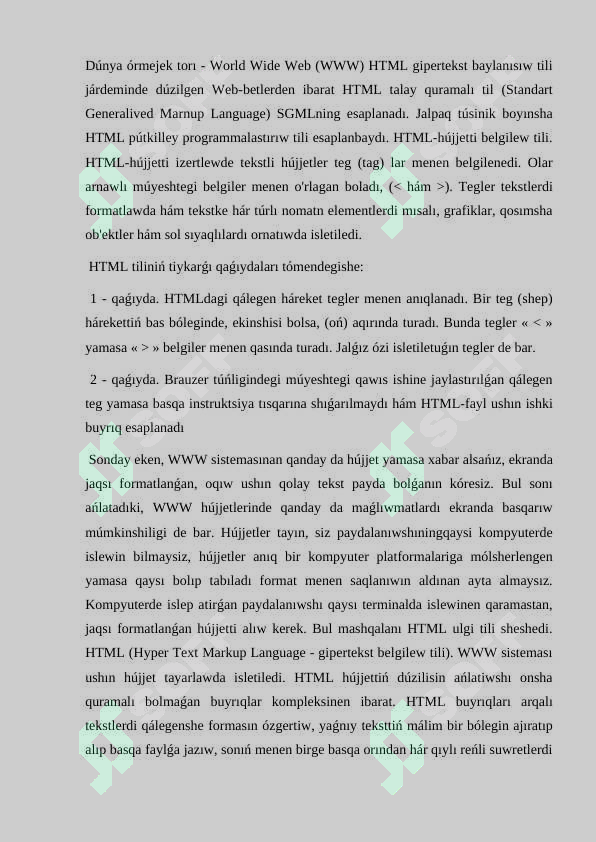 HTML tili