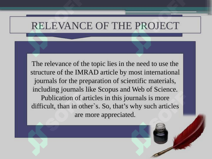 Structure and cohesion of a research paper