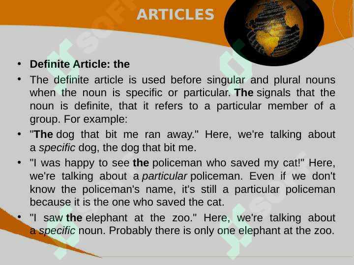 ARTICLES NOUNS PRONOUNS PRESENT AND PAST SIMPLE