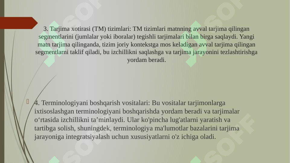 Kompyuter dasturlari yordamidagi tarjima va ularni qayta ishlash