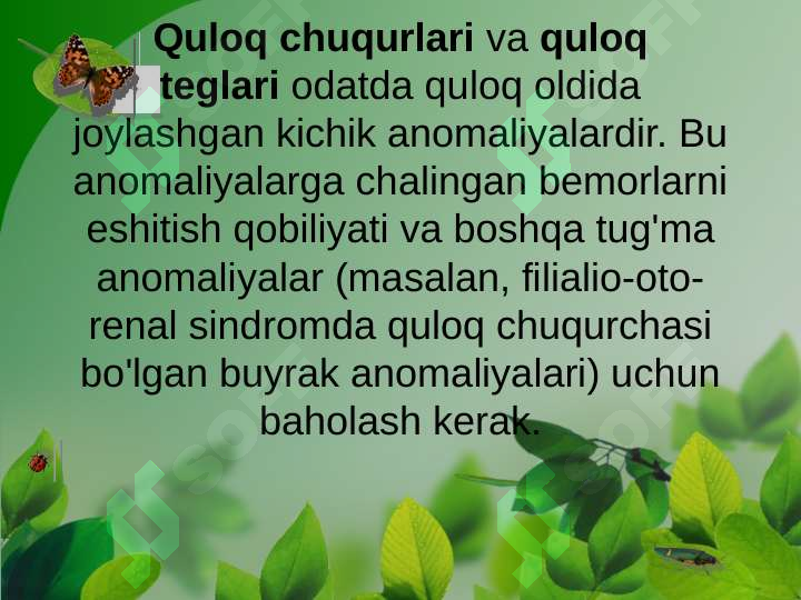 Quloq anomaliyalari