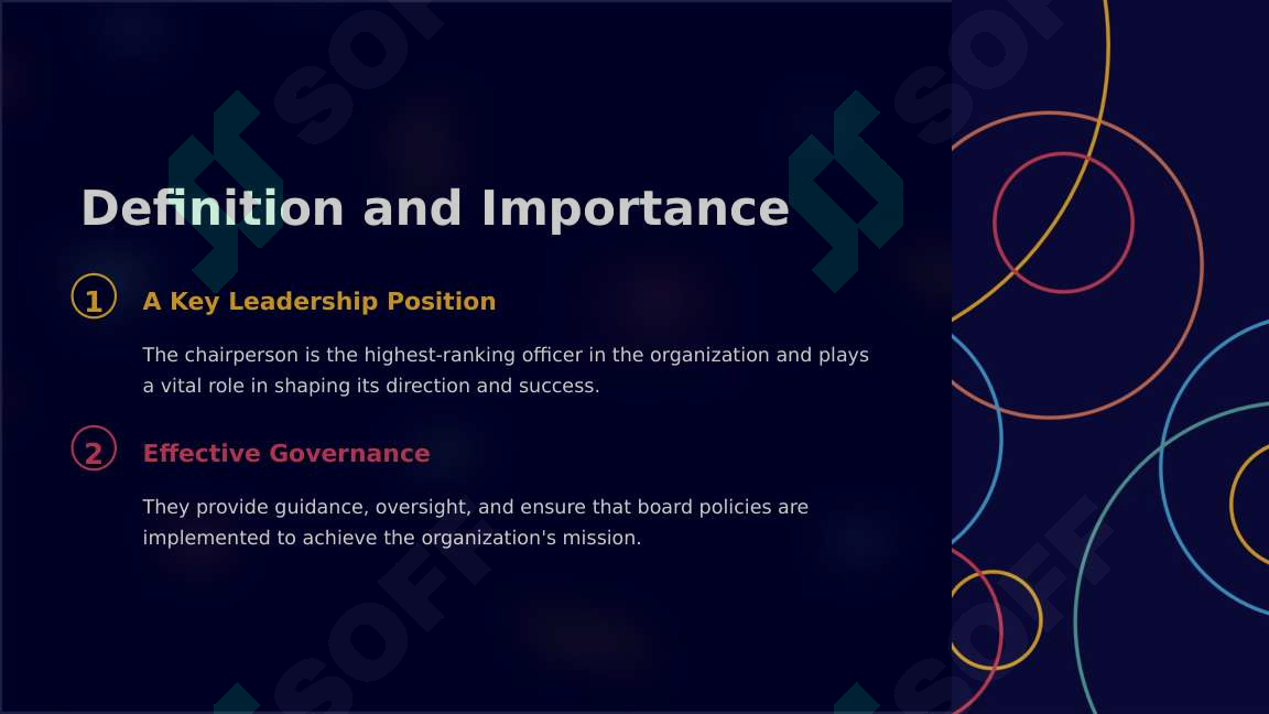 The Role of the Chairperson